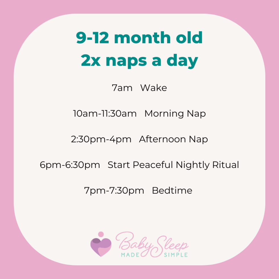 2 Nap Schedule: Bedtime and Naps | Baby Sleep Made Simple